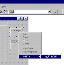 Using RAD C++ Tab Control